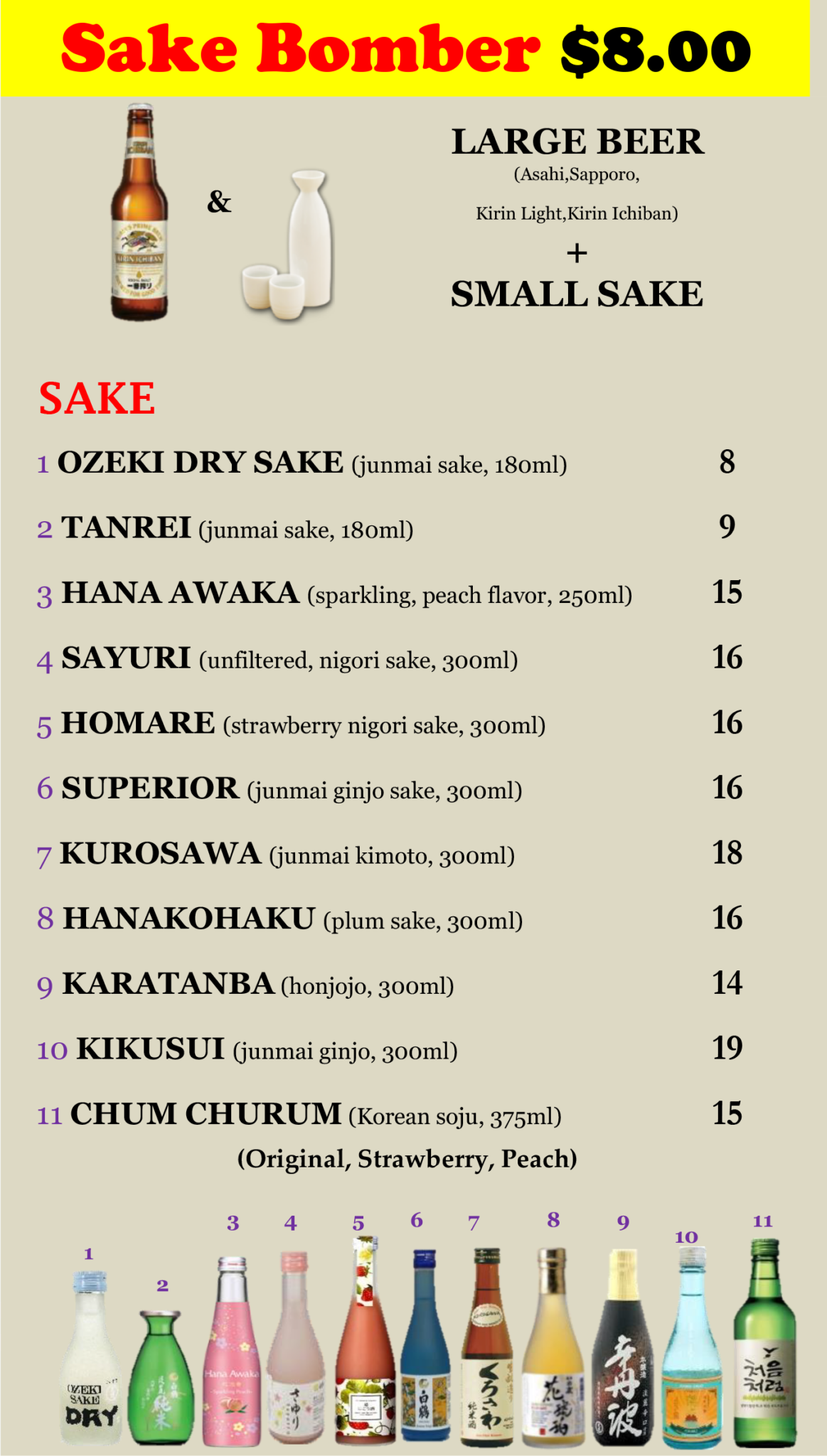 KIKU SUSHI MENU – KIKU SUSHI – REVOLVING SUSHI